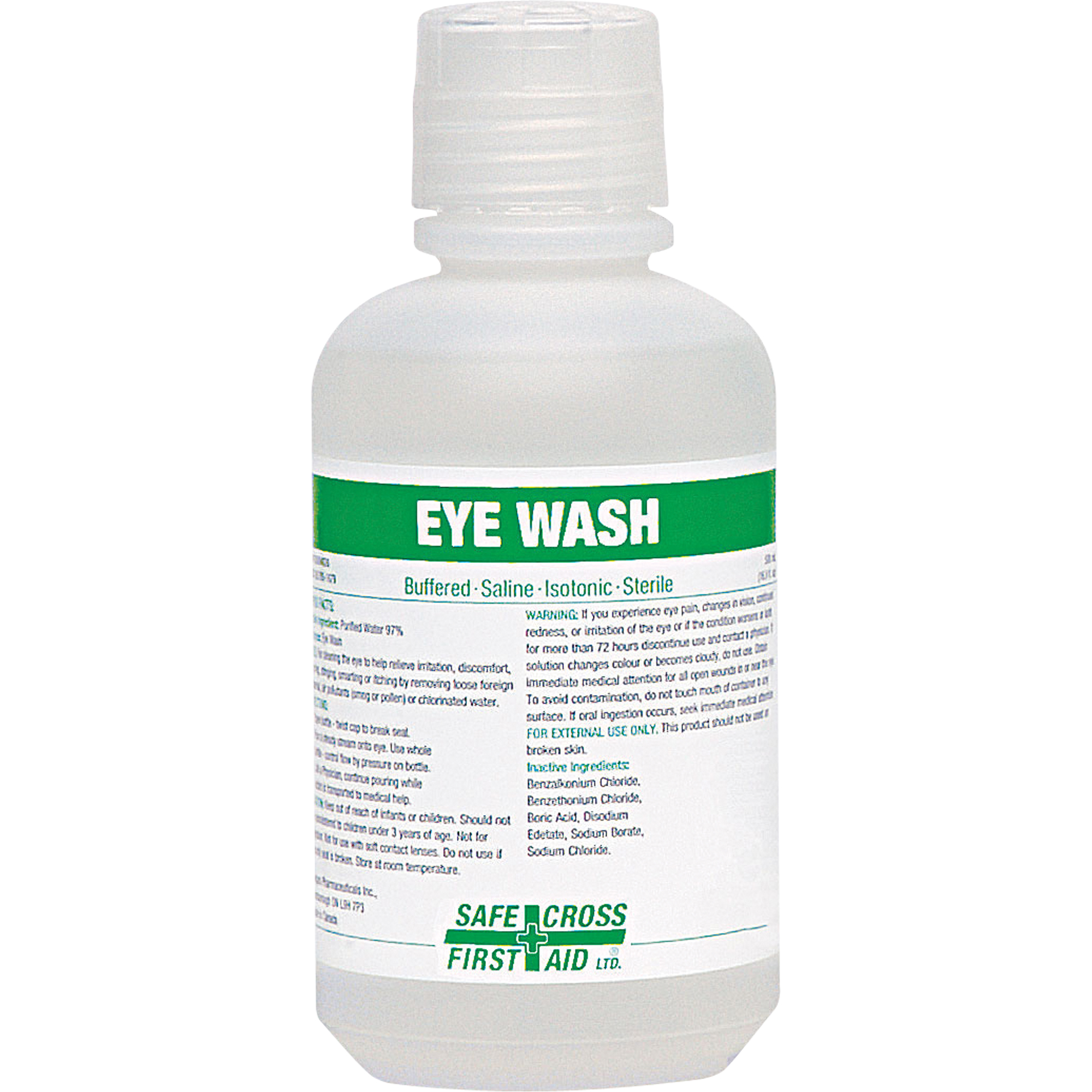 Eyewash Solution, Full Bottle, 500 ml SAY477 | Nia-Chem Ltd.